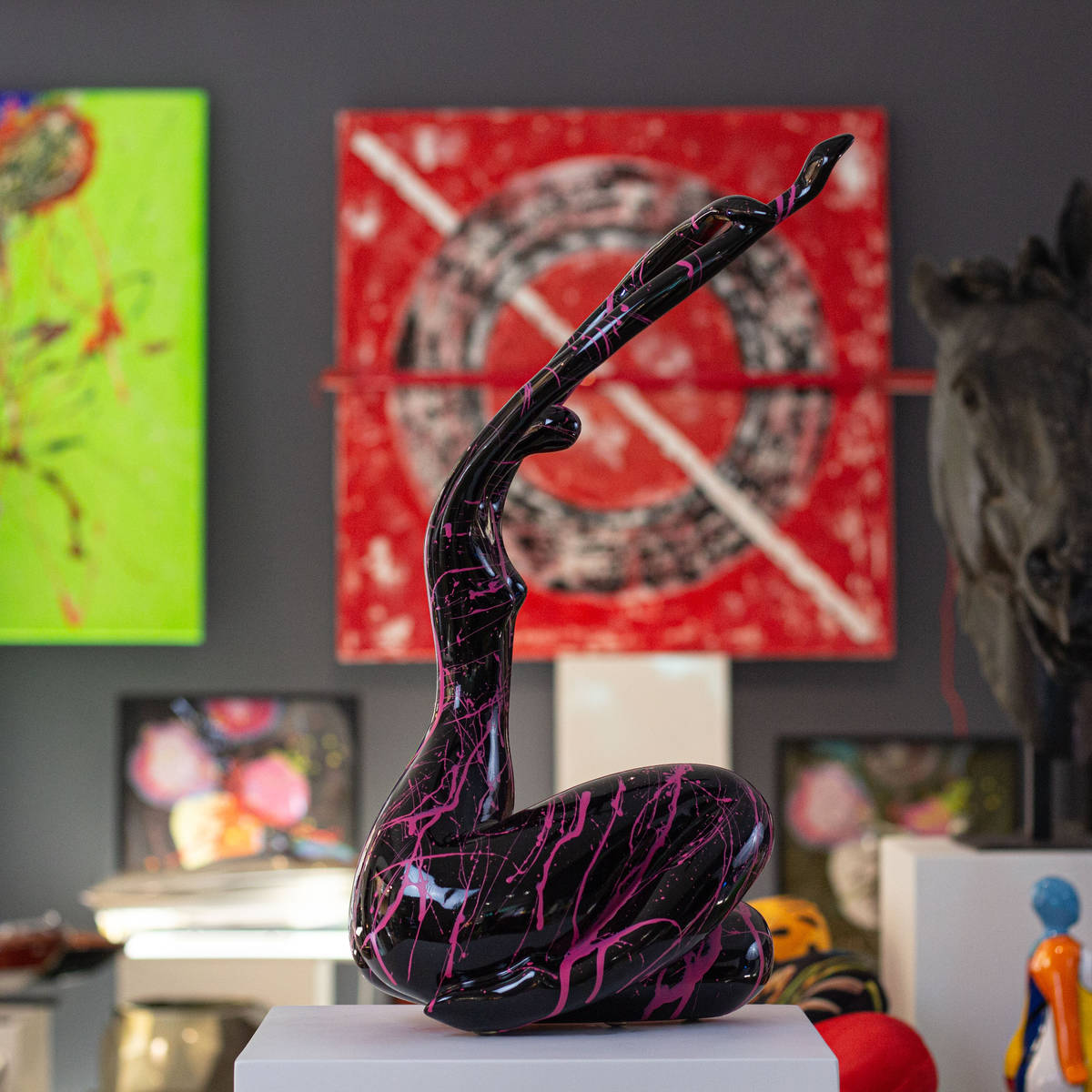 DRIPPING eleganza donna H.54 nero e viola by Dario Carlini - Soul Light ...